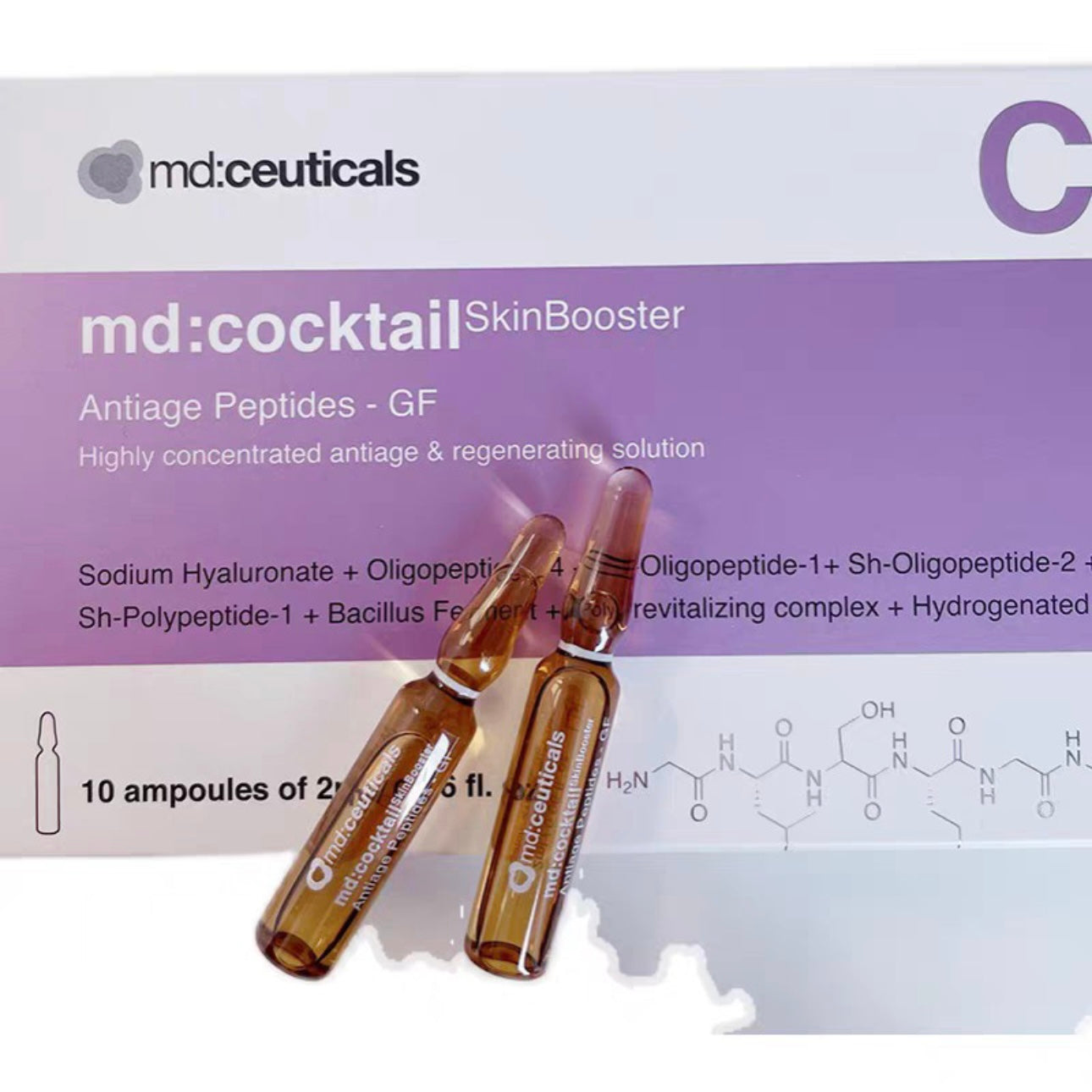 Md:Ceuticals Md:Cocktail SkinBooster Antiage Peptides – GF 複合胜肽再生因子原液