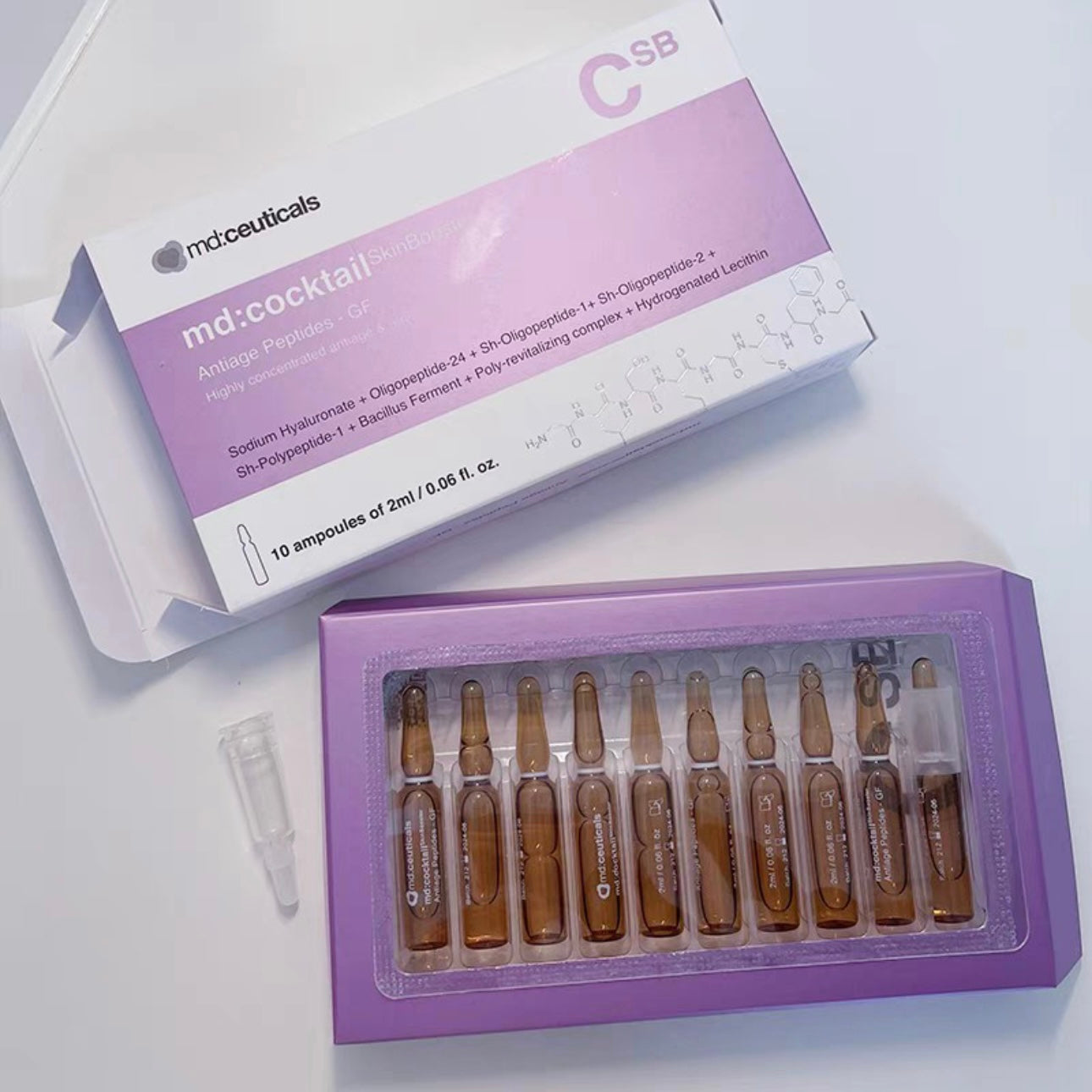 Md:Ceuticals Md:Cocktail SkinBooster Antiage Peptides – GF 複合胜肽再生因子原液